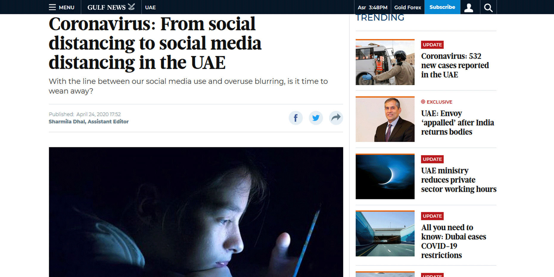 Coronavirus: From social distancing to social media distancing in the ...